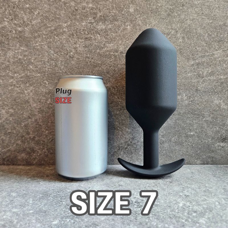 Snug Plug - 7 Sizes Weighted Butt Plug, Dimensions & Design - PLUG SIZE