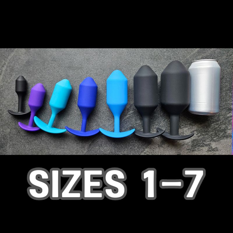 Snug Plug - 7 Sizes Weighted Butt Plug, Dimensions & Design - PLUG SIZE